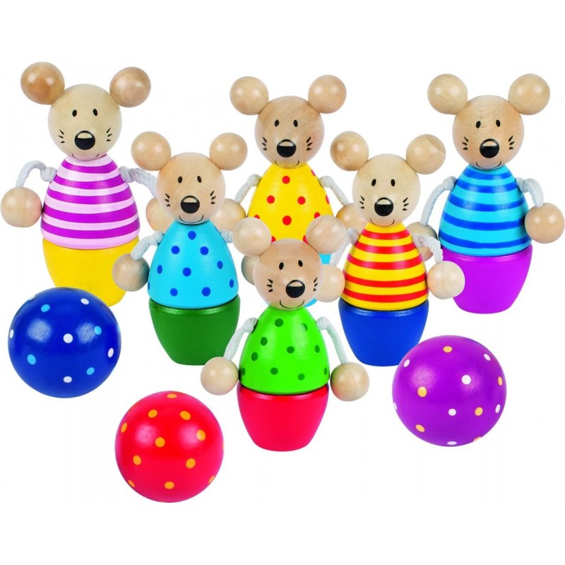 Joc cu popice Soriceii Isteti | KidoStore.ro