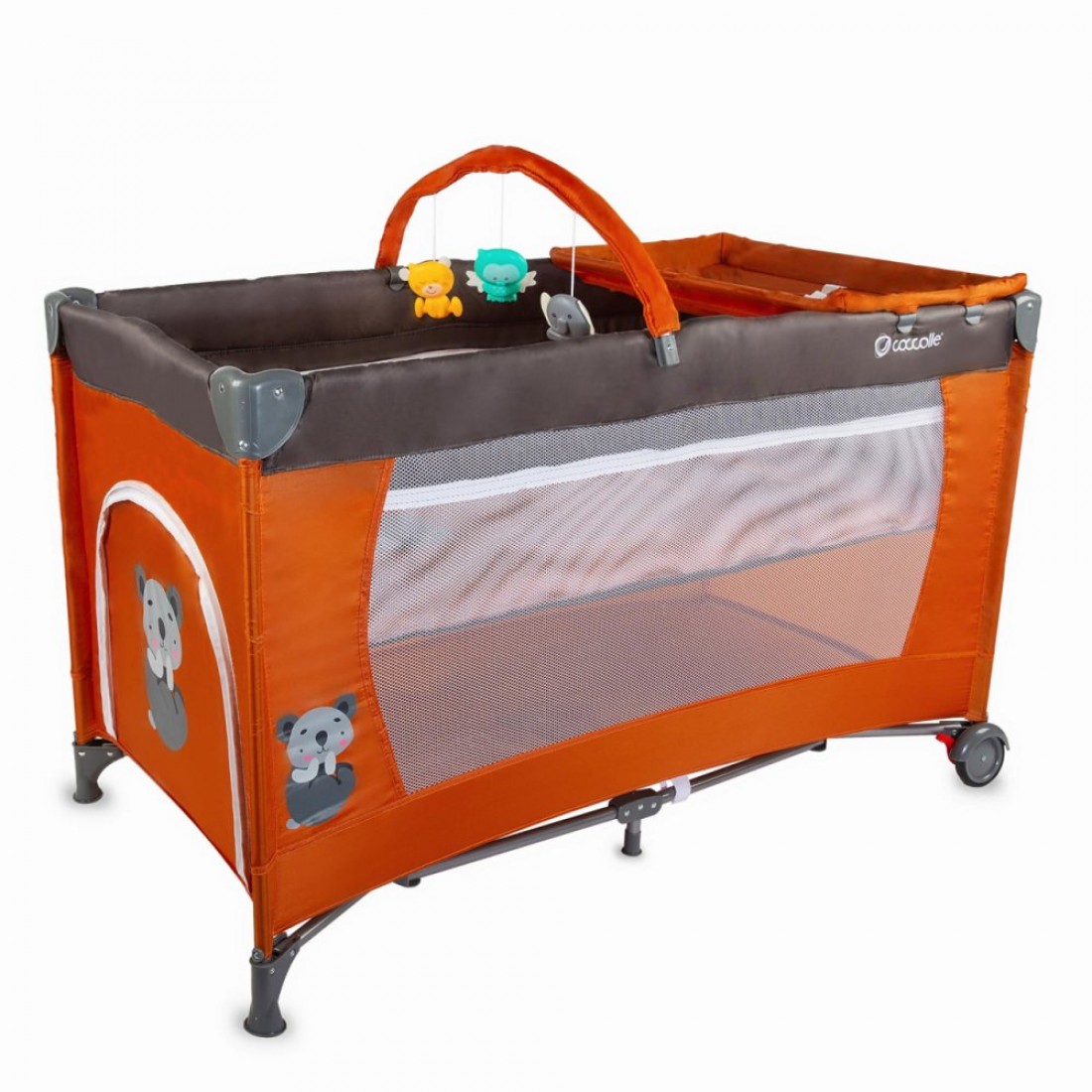 Patut bebe pliabil Coccolle Siesta Caramiziu | KidoStore.ro