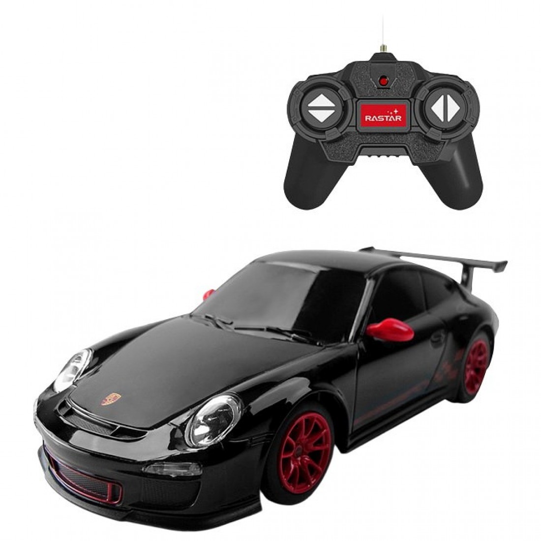 Masina cu telecomanda Porsche Cayenne Turbo negru scara 1:24 | KidoStore.ro